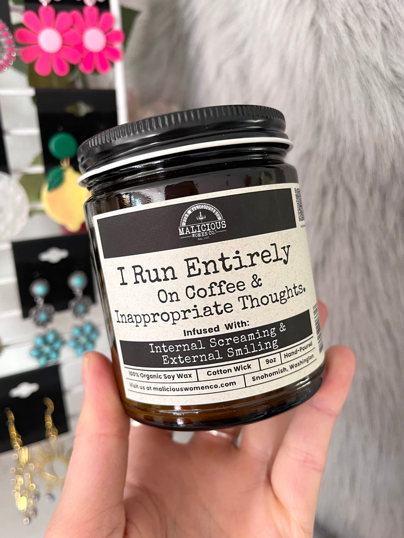 Coffee + Inappropriate Thoughts Candle – Electric Dream Boutique